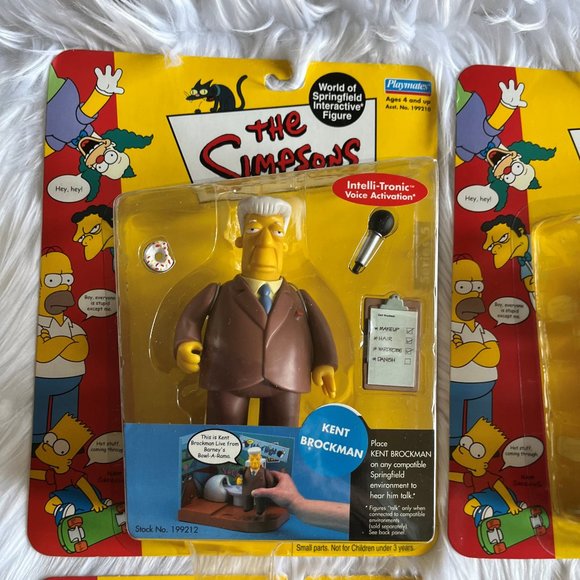 Playmates Toys | Toys | Kent Brockman Simpsons Action Figure Wos News ...